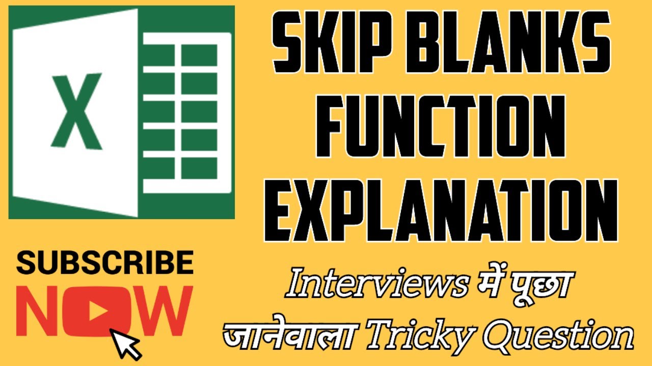 Skip Blanks Function In Excel Skip Blanks Feature How To Copy Skip Blanks Function In Excel Skip Blanks Feature How To Copy