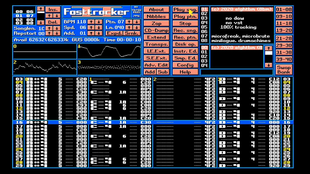 FastTRACKER 2 / DOS - YouTube