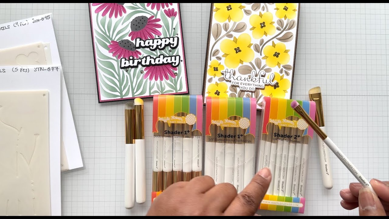 Update! Waffle Flower New Shader Brushes & Storage Ideas | #papercraft ...