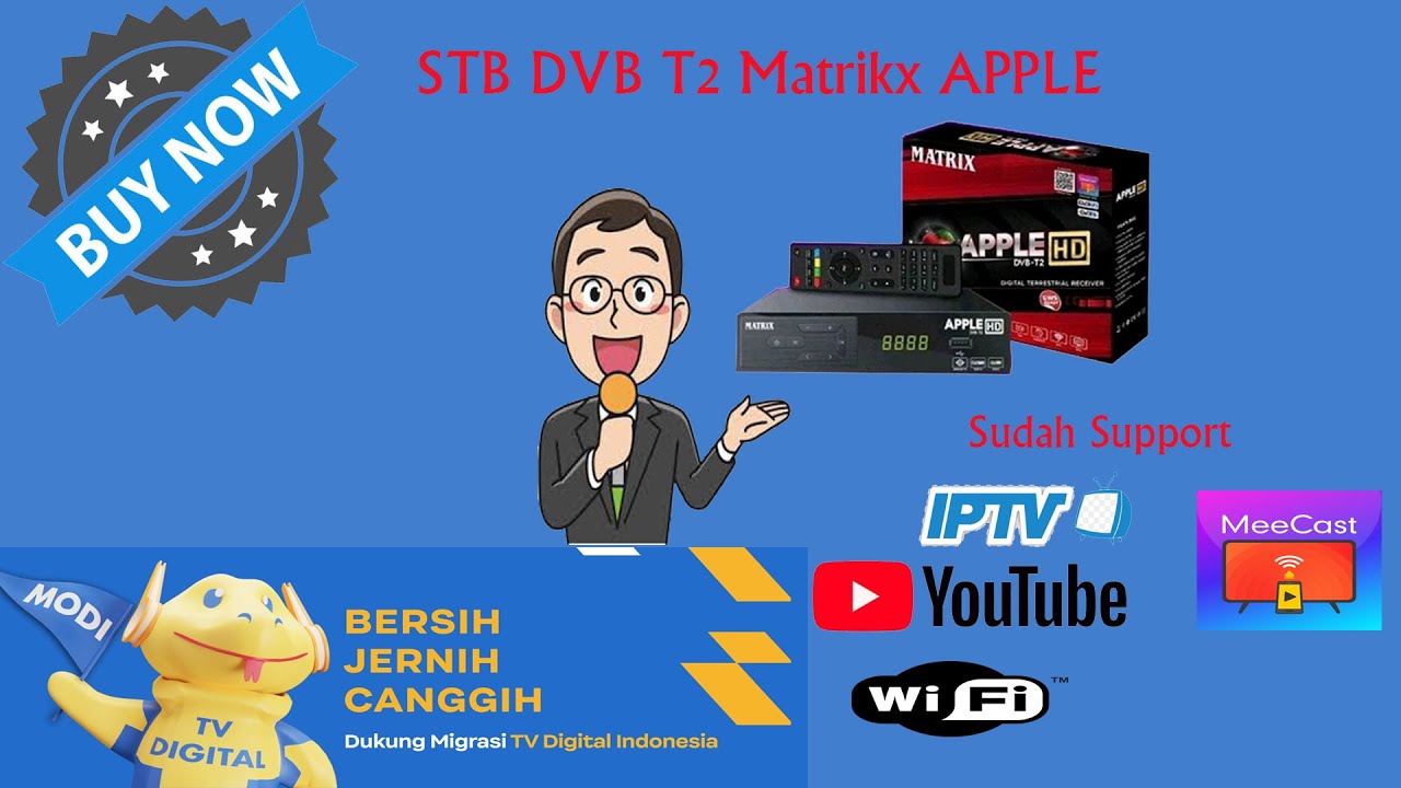 STB Matrix Apple DVB-T2 STB TV Digital Murah Fitur Melimpah #STB DVBT2 ...