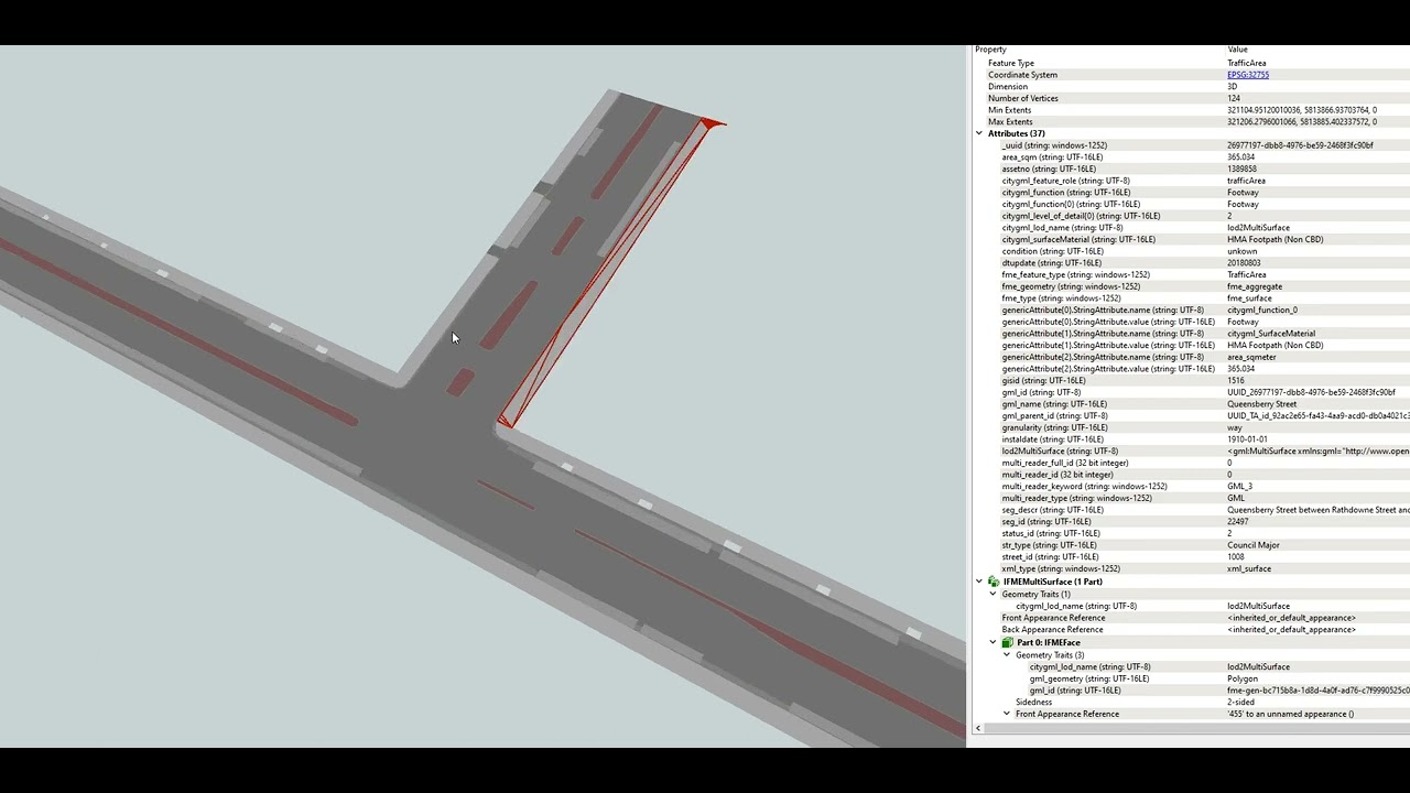 CityGML 3.0 Road - Three-way Intersection example - YouTube