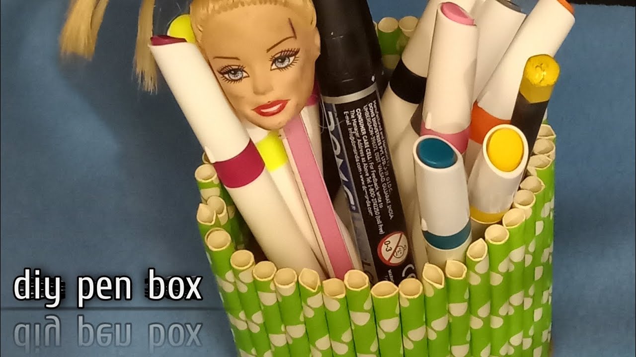 diy pen box // easy pen box with west tep roll #diy #video #creative # ...