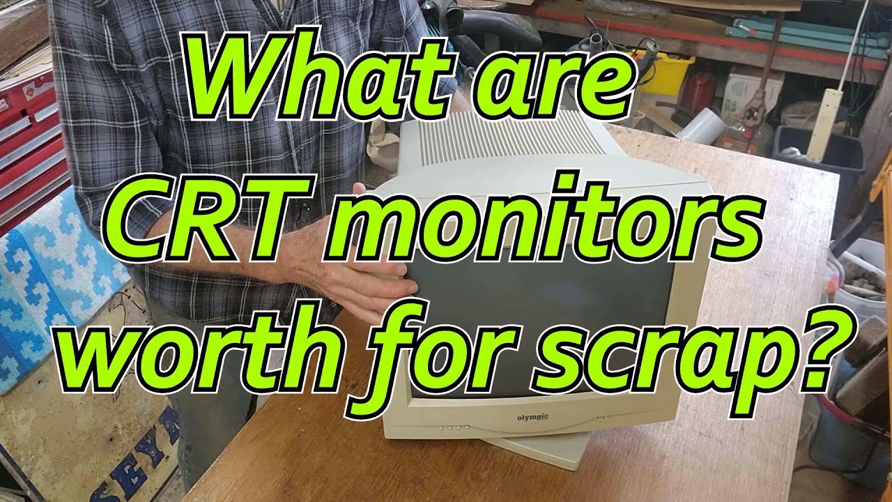 Scrapping out a Vintage Computer CRT Monitor for some nice Scrap Copper ...