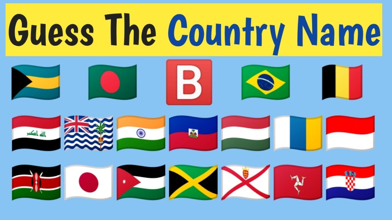 Start With B 🅱️ Guess The Country Name By Flag Start With B in just 5 ...