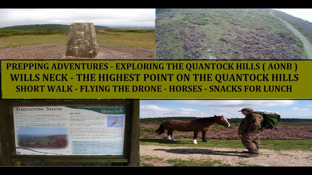 Hike to Wills Neck the highest point on the Quantock Hills . - YouTube