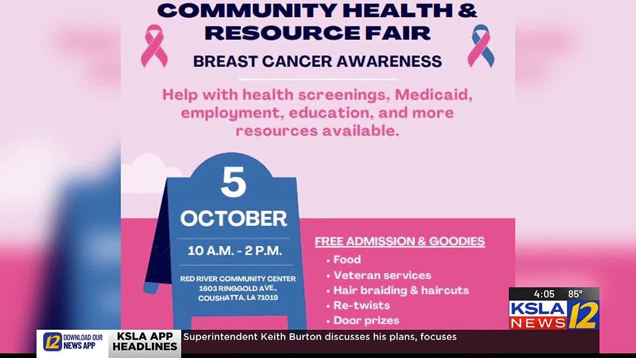 Community health and resource fair set Oct. 5 in Coushatta - YouTube