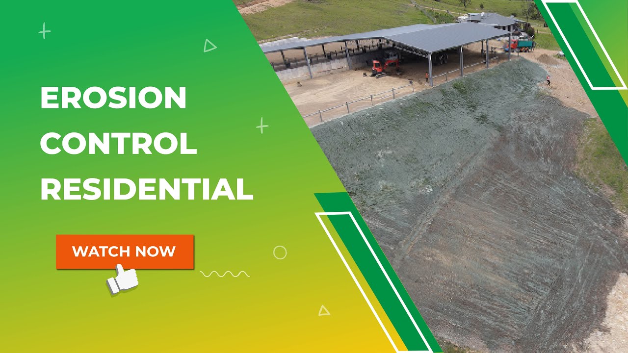 Erosion Control on Residential Site - YouTube