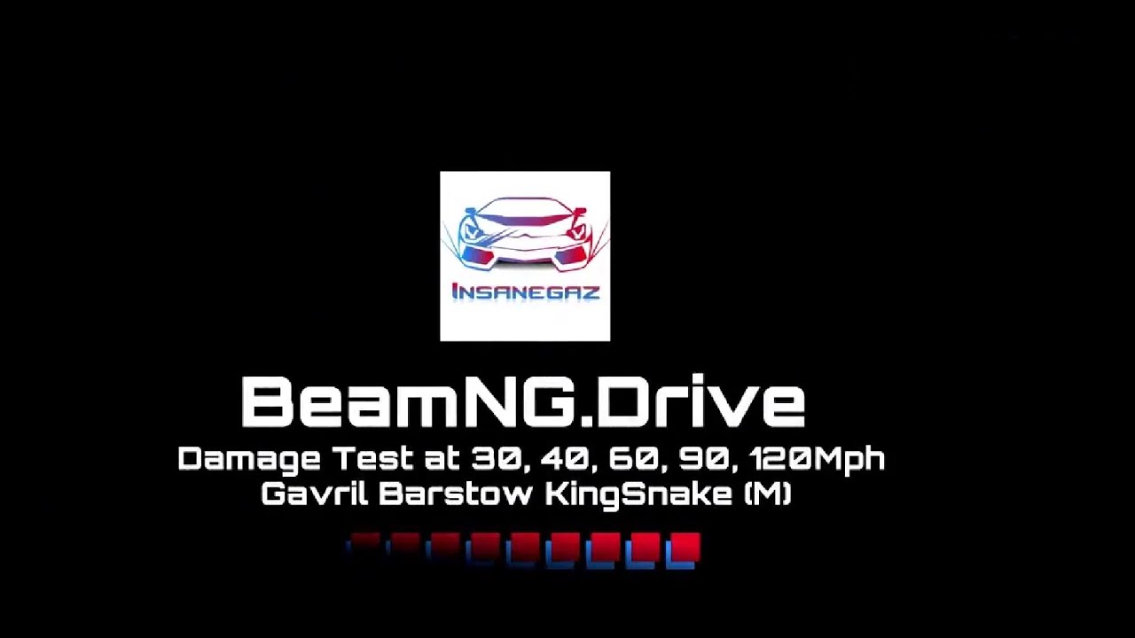 BeamNG Drive Damage Test at 30, 40, 60, 90, 120Mph - Gavril Barstow ...
