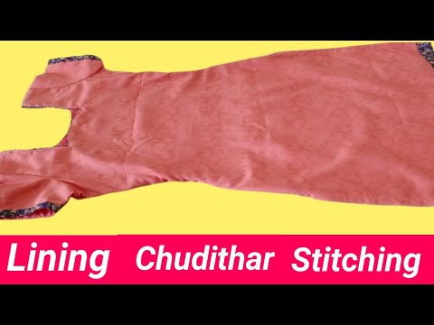 Lining Chudithar Stitching Simple & Easy Method - YouTube