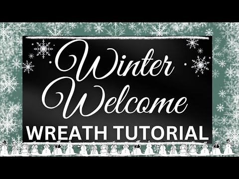 WINTER WREATH DIY TUTORIAL | Snowman Welcome Wreath | Woodland Ruffle ...