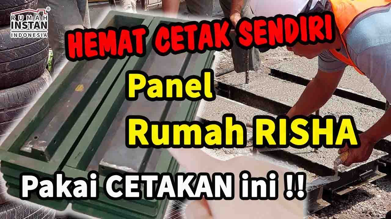 CETAK SENDIRI PANEL RISHA BISA JADI RUMAH MINIMALIS 2 LANTAI - YouTube