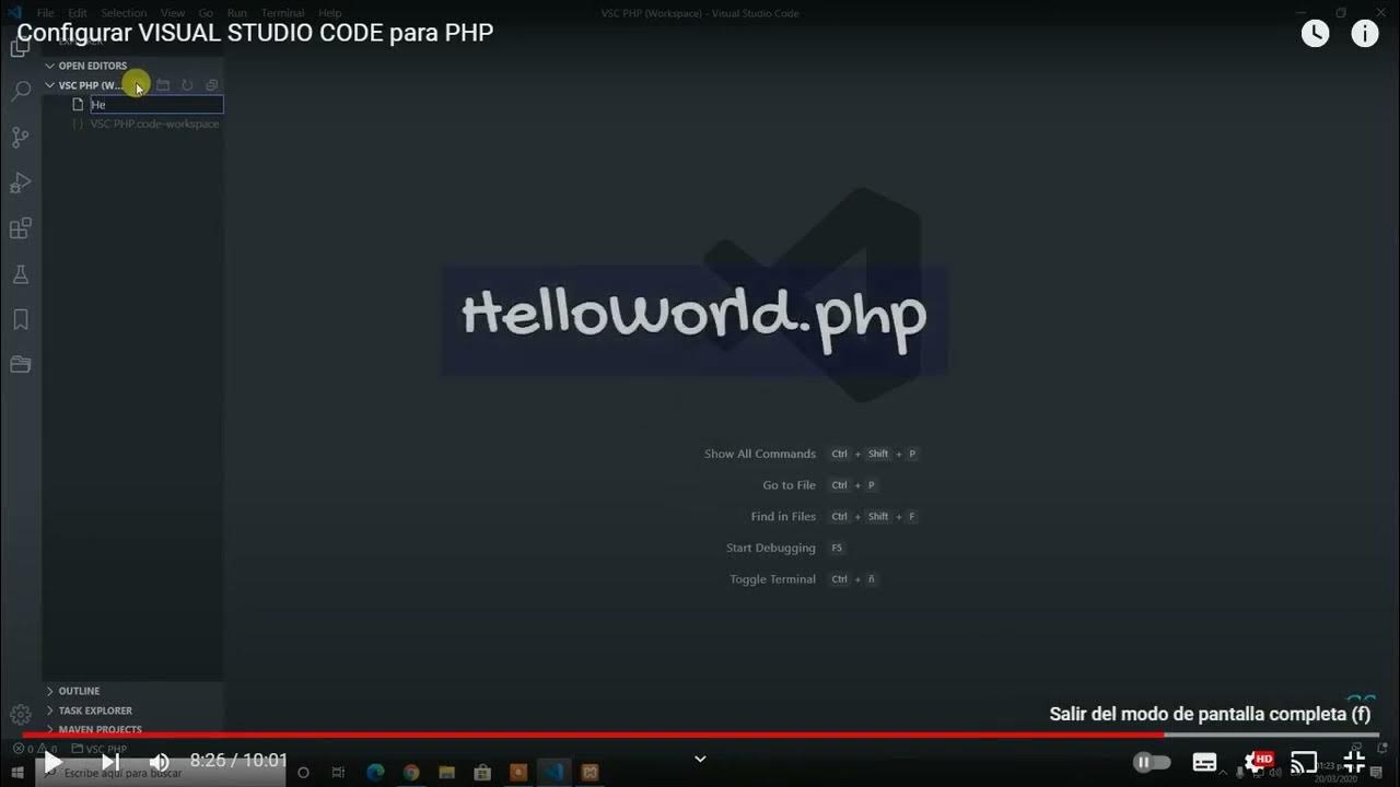 aca 3 punto 5 como hacer un Hola Mundo en PHP en solo 10 minutos - YouTube