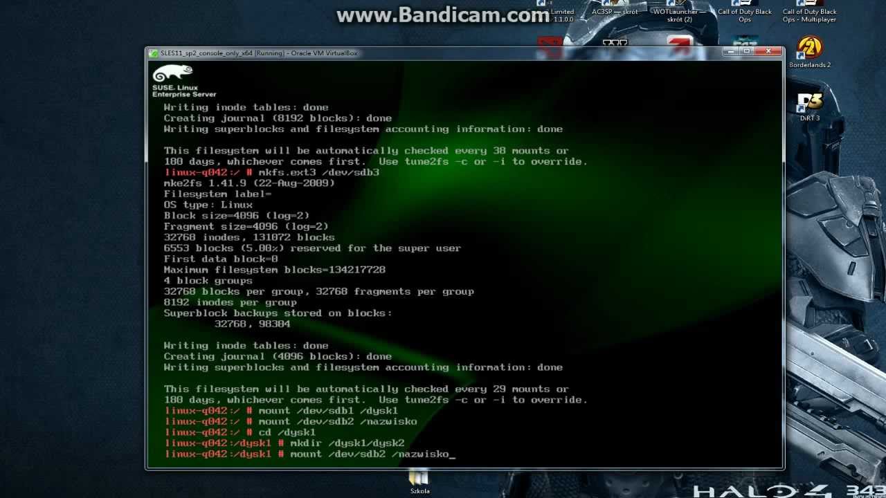 Linux SLES 11 - Zakładanie partycji oraz montowanie systemów plików ...
