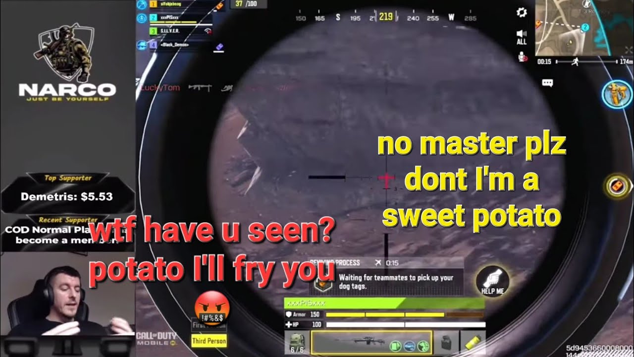 CoD Narco spectating this last potato 😂| CoD Narco appreciated Troy ...