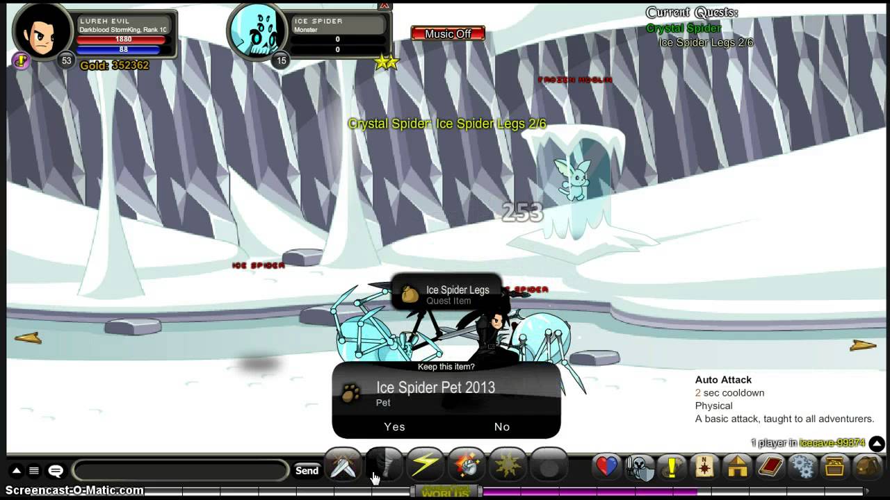 =aqw=full walkthough icecave quest 2013 - YouTube