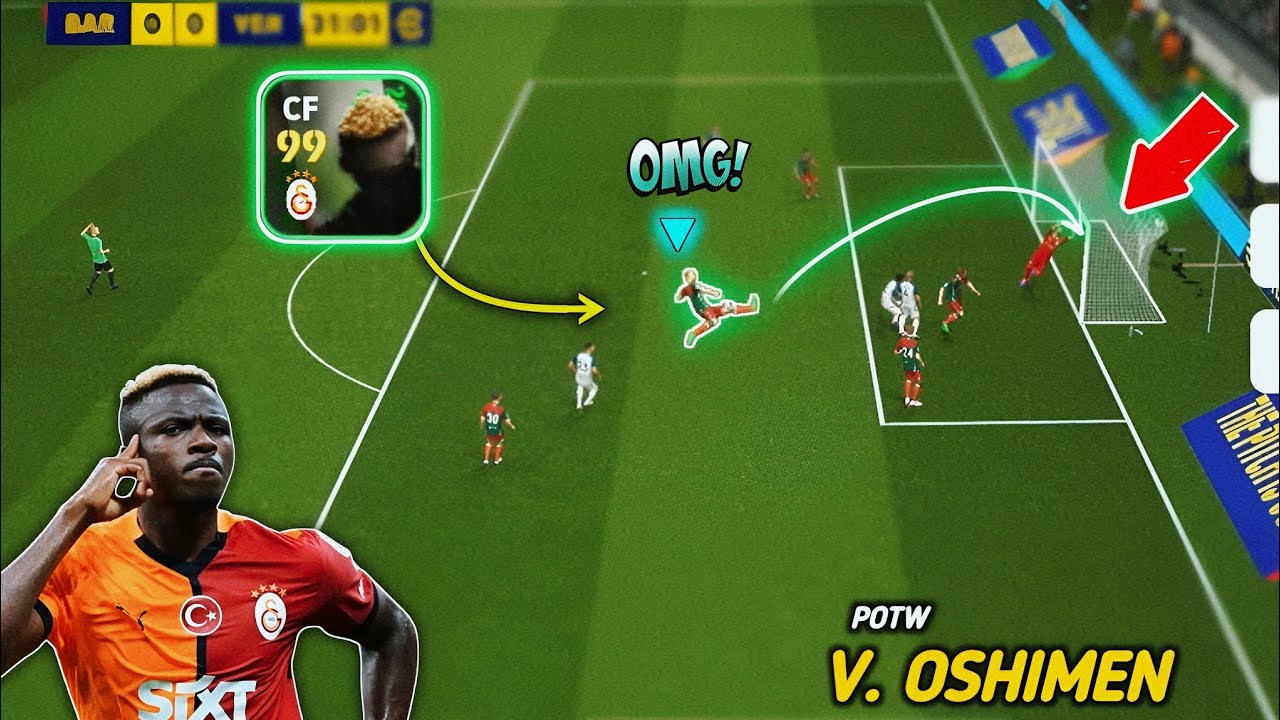 New V. Oshimen Hype 🤡 Performance 🗿 | Potw Oshimen | eFootball 25 - YouTube