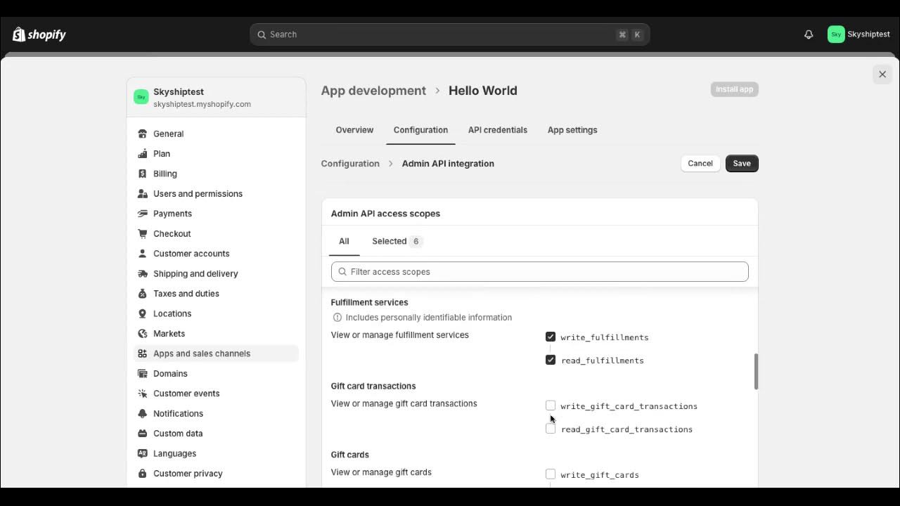 How to create shopify development app in shopify admin panel - YouTube