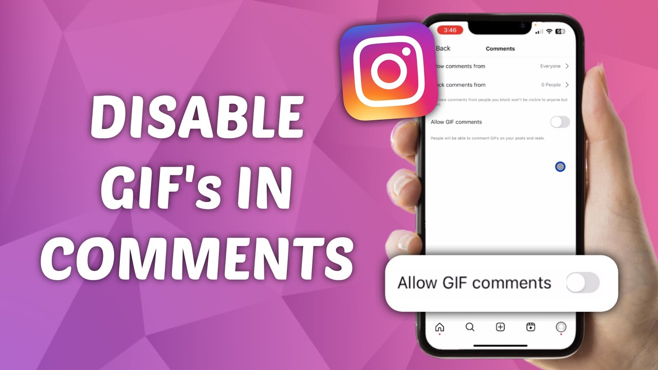 How to Disable GIF’s in Instagram Comments - YouTube