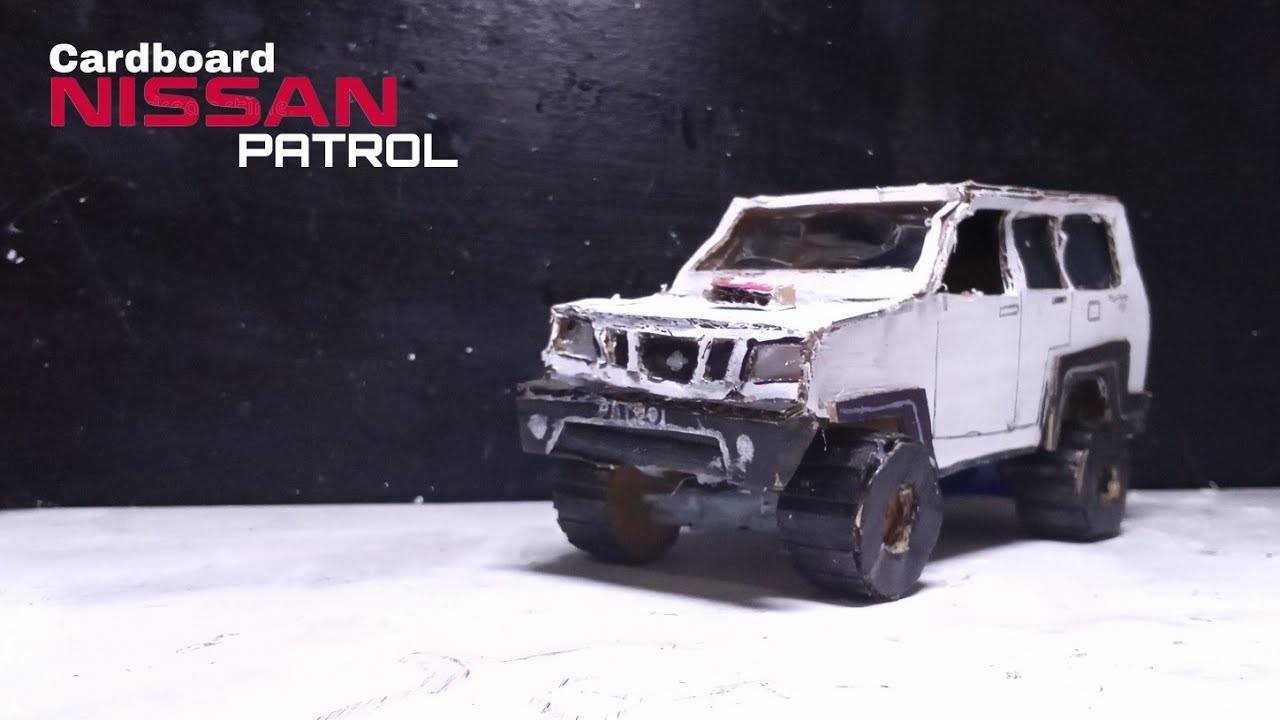 How to make a cardboard Nissan patrol Y61 @slcardboardminigarage4120 ...