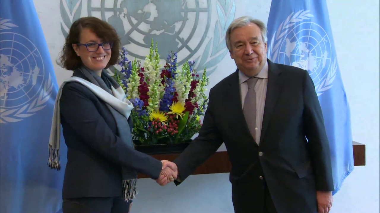 B.Faedda presenting her credentials to UN Secretary General - YouTube