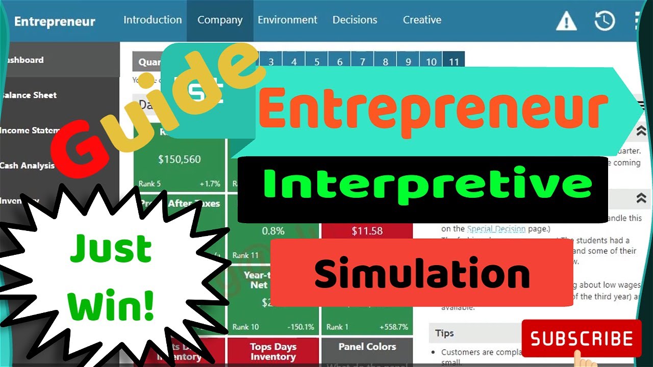 How to win Retail Entrepreneurship Simulation (Entrepreneur ...