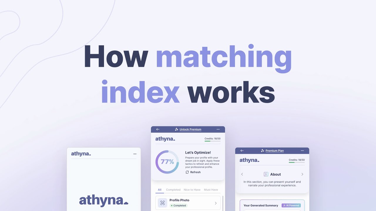 How The AI Matching Index Works | Ava: AI-Powered Job Search by Athyna ...