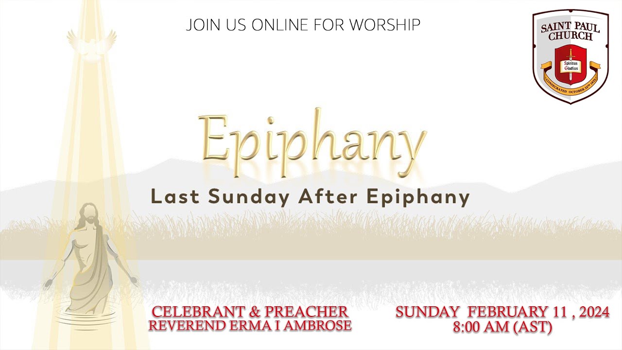 The Last Sunday After the Epiphany - February 11 2024 - YouTube