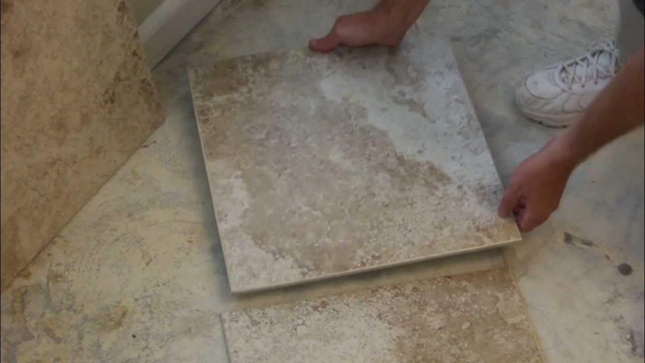 How to tile and layout floor tile. Part 6 of 9. - YouTube