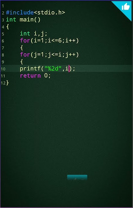 92🖥📚c Pattern Program🖥 C Language Tutorial👨🏫📂📓 Coding Shorts Cprogramming Youtube