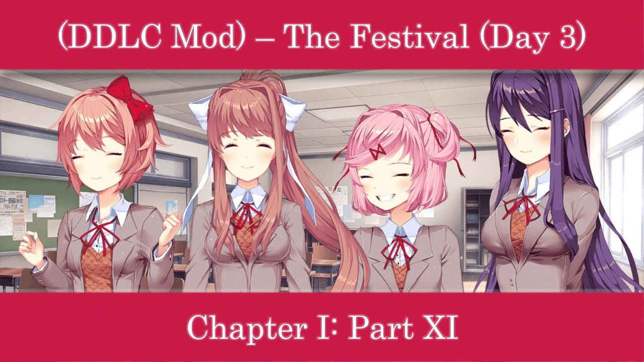 (DDLC Mod) - The Dokis prepare for the festival! (Day 3) - YouTube