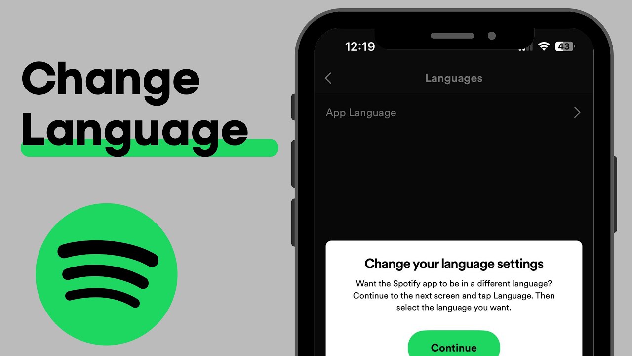 How To Change Language in Spotify app on iPhone - Full Guide - YouTube