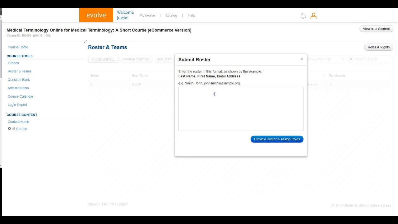 Submitting a Roster on Evolve - YouTube