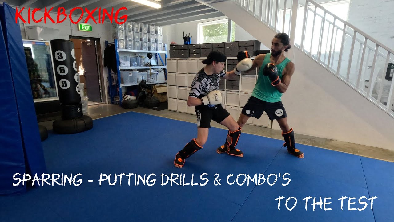 Sparring - testing timing, distance and combo drills - YouTube
