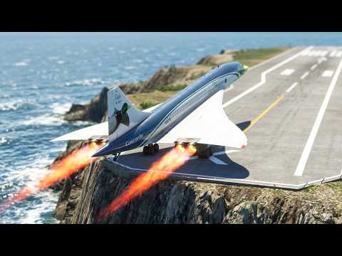 This Concorde Takeoff With Full Afterburners is crazy!
