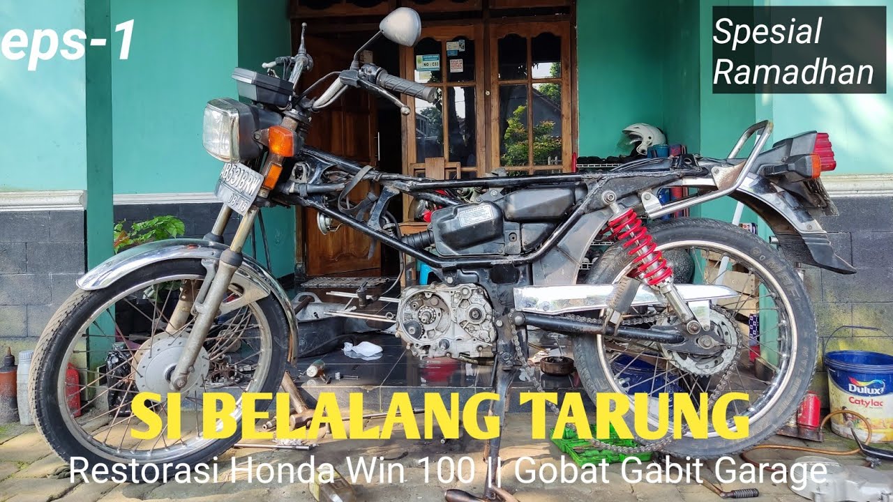 Restorasi Honda Win 100 Low Budget dan Test Ride Langsung ke Jalan ...