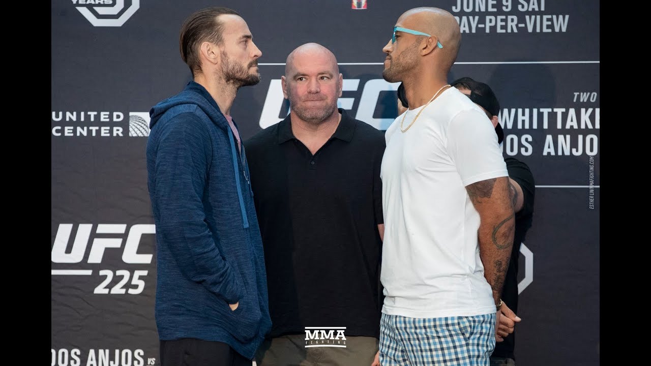 CM Punk vs. Mike Jackson UFC 225 Media Day Staredown - MMA Fighting ...