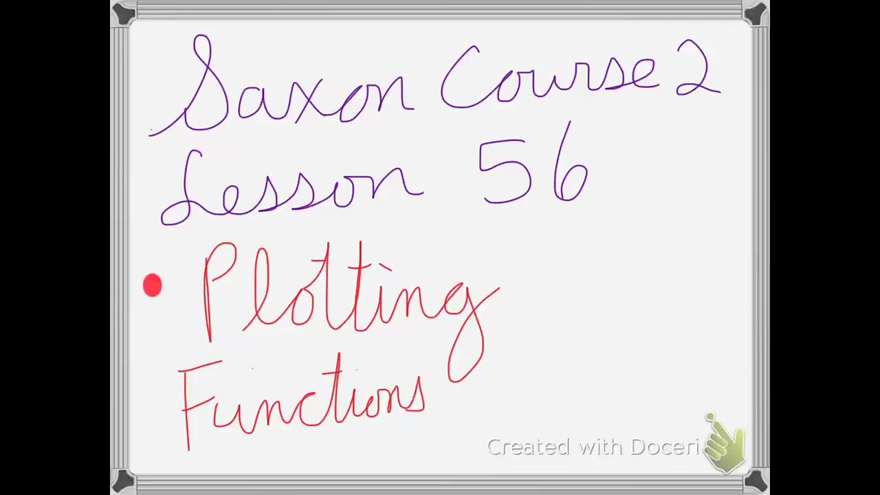 Saxon course 2 Lesson 56 - YouTube