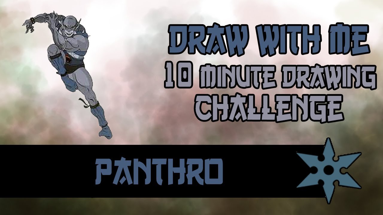 Draw with me! #panthro 10 Minute Drawing Challenge #artchallenge # ...