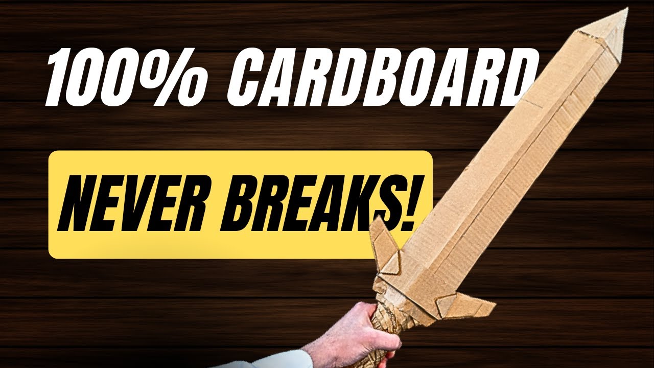 How To Make A Cardboard Sword So Strong It Can Break Wood YouTube how-to-make-a-cardboard-sword-so-strong-it-can-break-wood-youtube