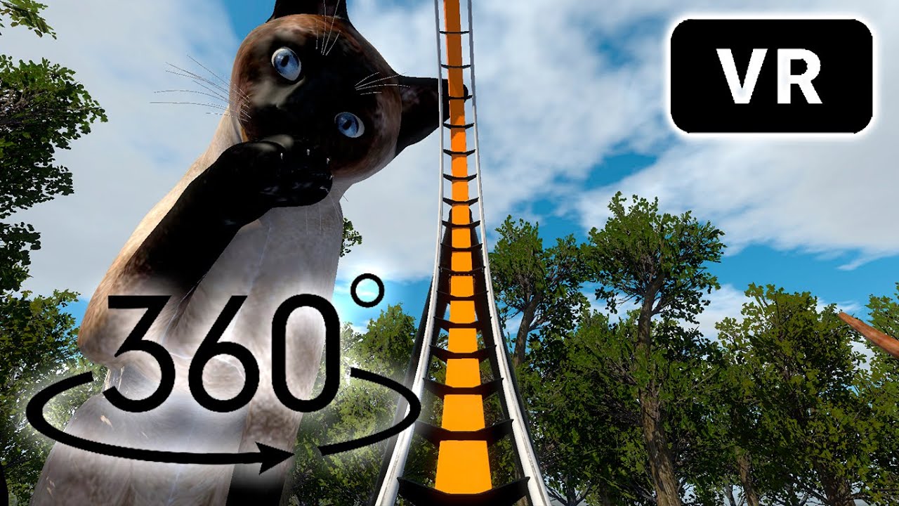 Cats Roller Coaster / 360 VR Video Experience/ Extreme Roller Coasters ...