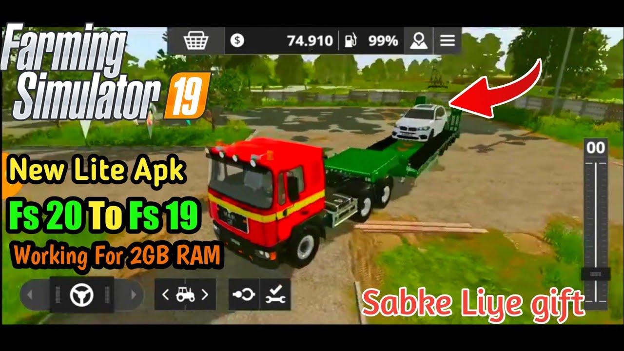 Fs 19 in Mobile|New mod working for 2GB RAM|fs 19 mobile mein kaise ...