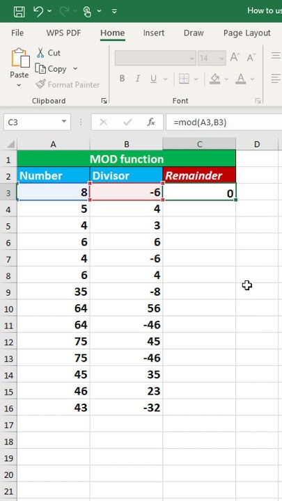 How To Use Mod Function In Excel Exceltutorial Exceltips Exceltricks Excel Youtube 