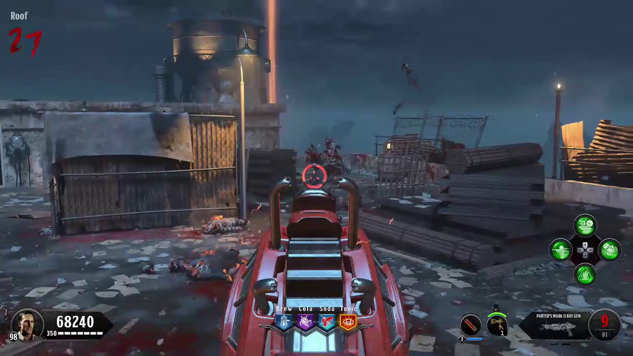 The intense zombie raid in blood of the dead | COD4 - YouTube