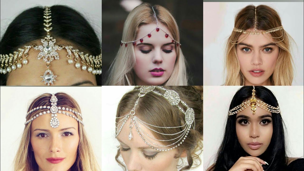 New simple styles of matha patti design for girls - YouTube