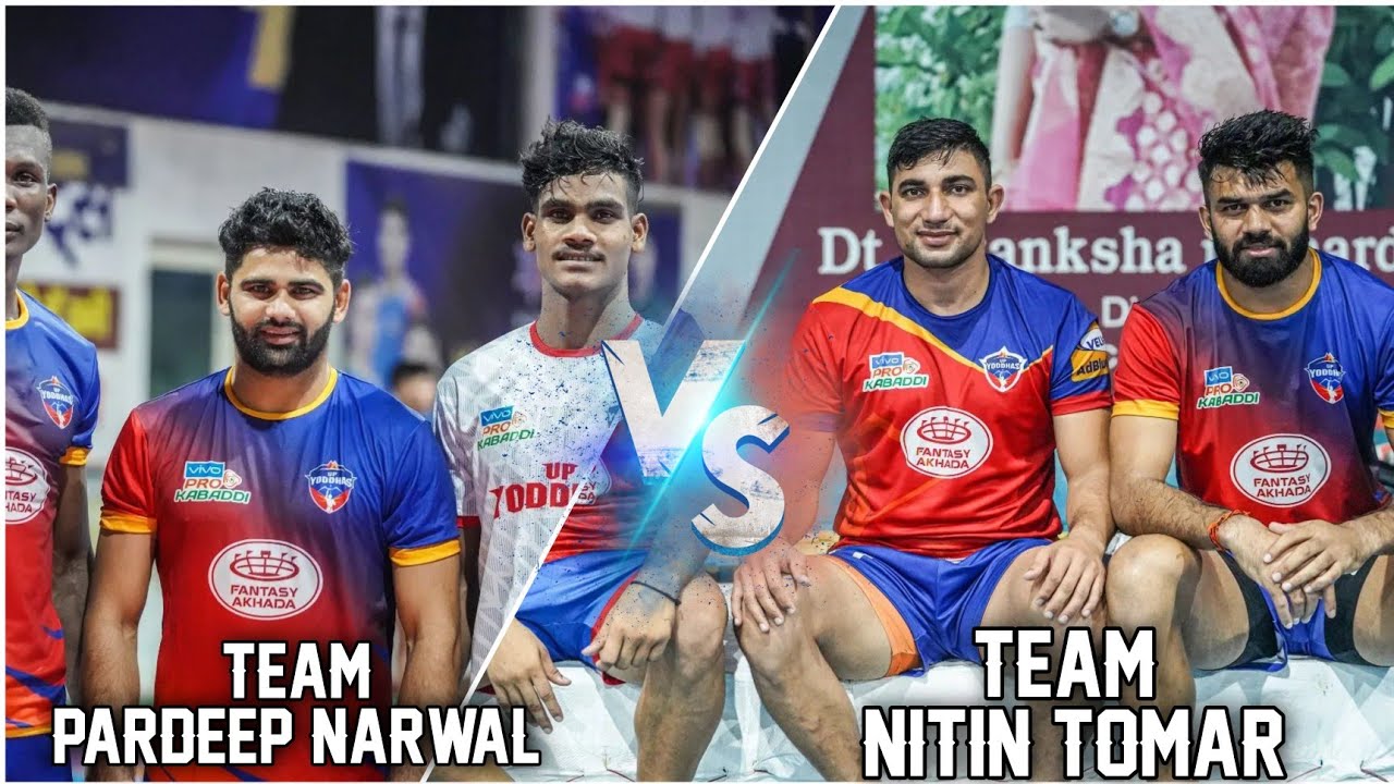 🔴 Up Yoddha's Practice match| Team Pardeep Narwal Vs Team Nitin Tomar| Pro Kabaddi League 2022 ...