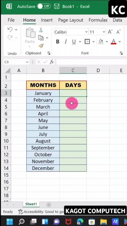 Months Day Count Excel Formula #reels #excel #computer #trandingreels #exceltricks #formulas ...