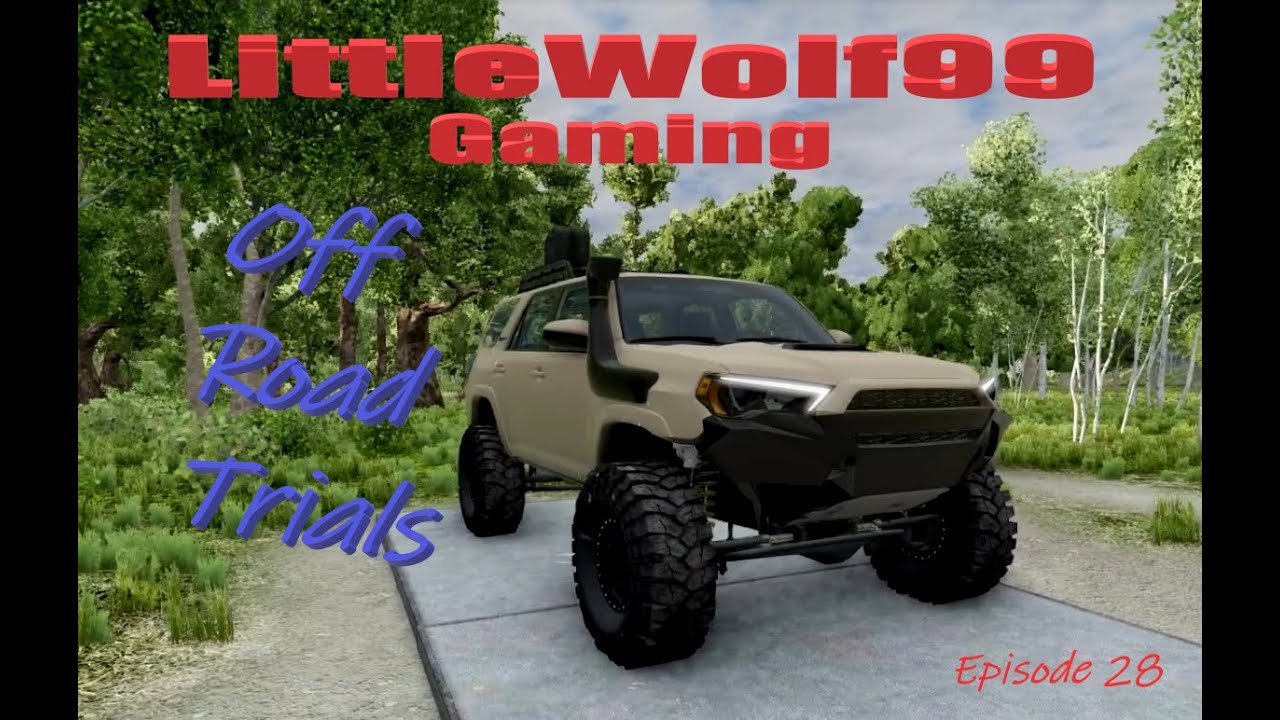 BeamNG drive Off Road Trials in a 2022 Toyota 4 Runner TRD - YouTube