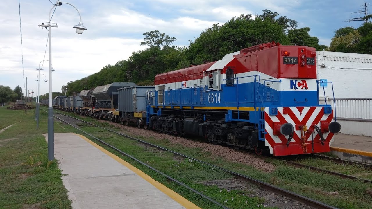 TREN DE BALASTO DE NCA 🔴⚪️🔵POR CARCARAÑA 😲 - YouTube