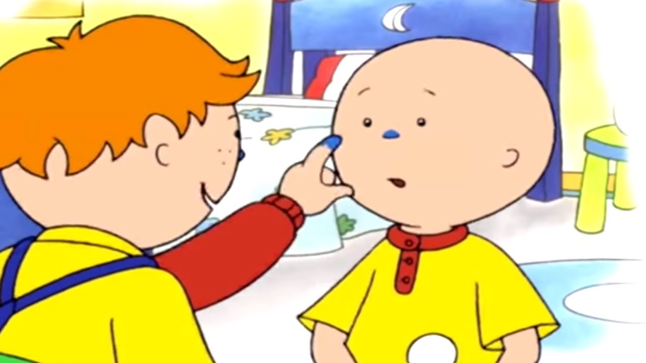 Funny Animated Cartoons 🔵 Caillou has a blue nose 🔵 Caillou Holiday ...