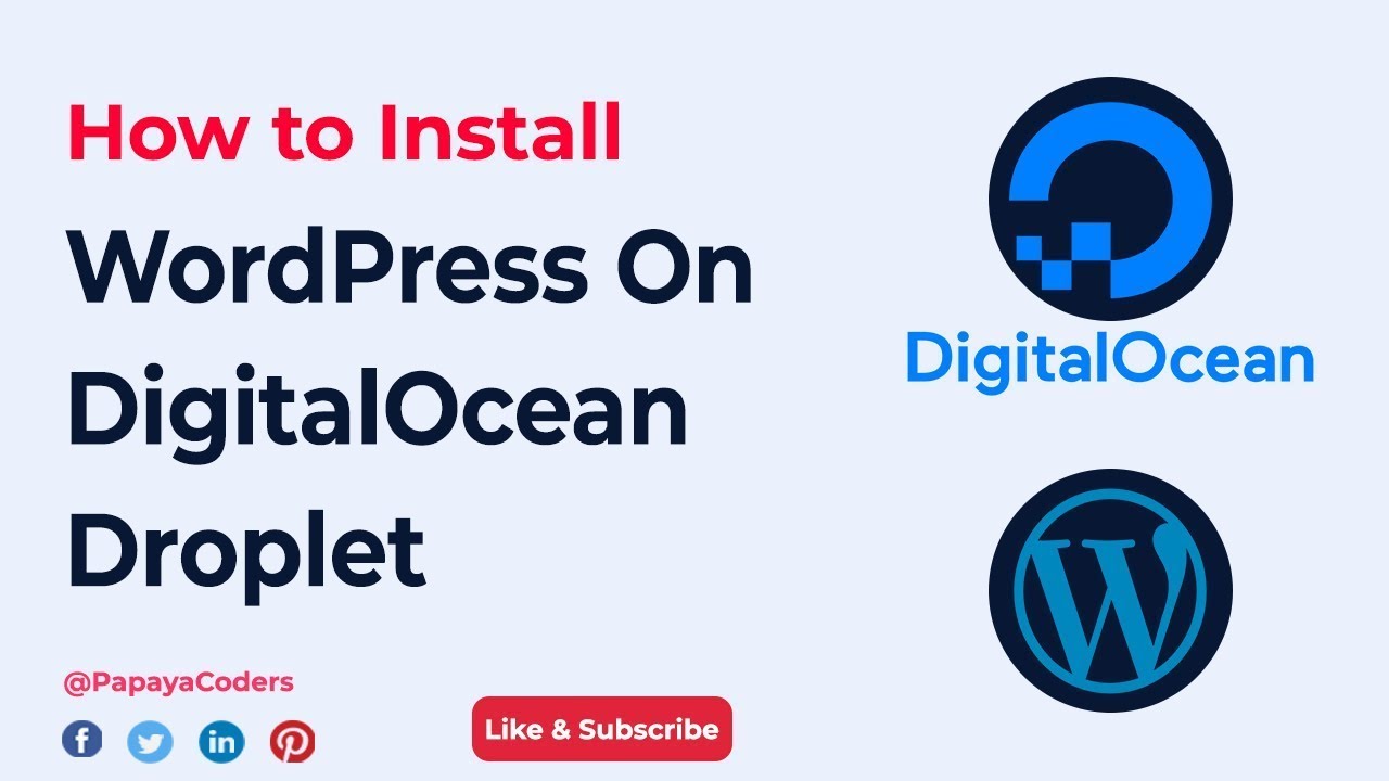 How To Install WordPress On DigitalOcean Droplet How To Create How To Install WordPress On DigitalOcean Droplet How To Create
